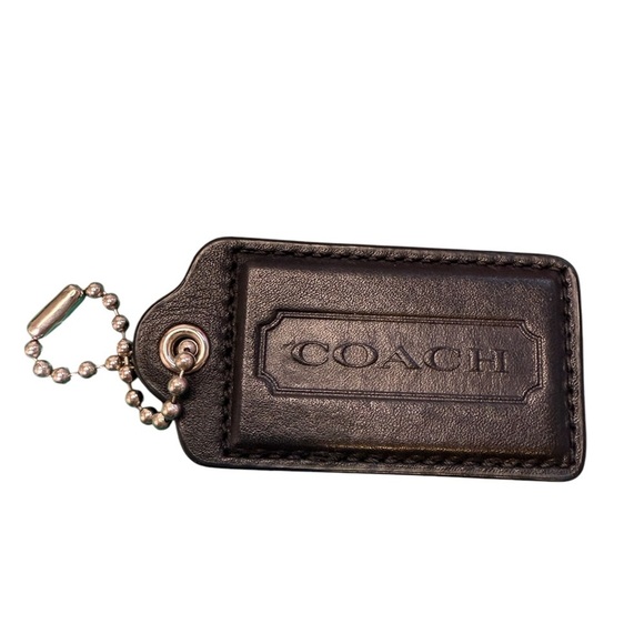 Coach | Accessories | Coach Black Replacement Leather Hangtag Hang Tag ...